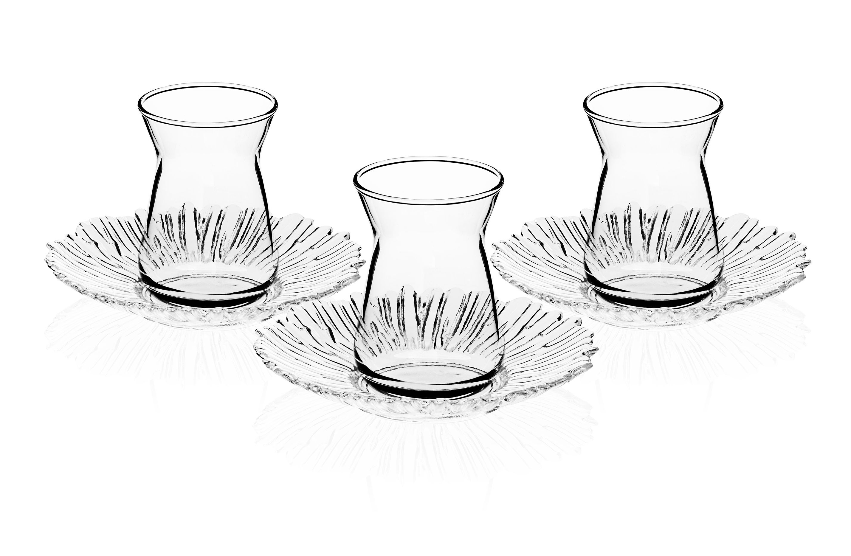 SİGMA HOME 12 PRÇ ÇAY SET FLOWER SADE*6 (14302 ) - Sigma Cam